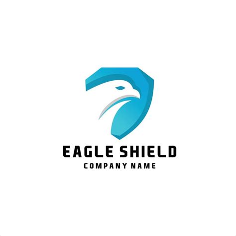 Vector Head Eagle Shield Logo 21786741 Vector Art At Vecteezy