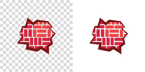 Exploding Brick Wall Vector Art Icons And Graphics For Free Download