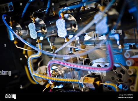 Liquid Chromatography Machine Close Up Of The Binary Solvent Sample Manager In An Ultra