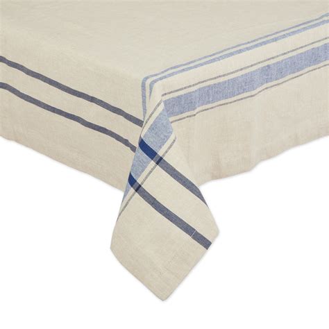 Nautical Blue French Stripe Tablecloth Pier 1