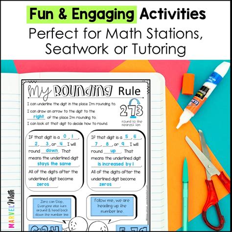 Rounding With Meaning Using A Number Line Marvel Math