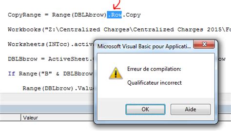 Excel Compile Error Invalid Qualifier Stack Overflow