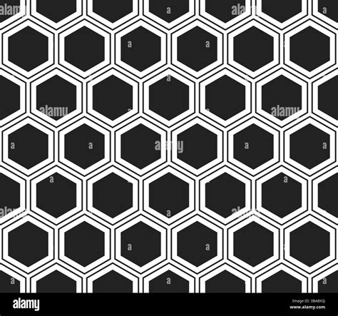 Honeycomb Background Hexagon Mosaic Pattern With Inner Solid Cells Large Hexagon Shapes