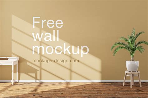 Free Wall Room Mockup Mockuptree