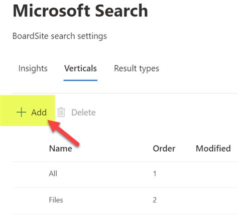 How To Configure Search Verticals On A Sharepoint Site Sharepoint Maven