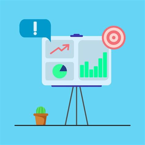 Premium Vector Vector Data Analysis Web Concept Growth Charts