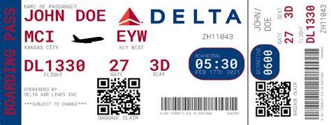 Hierarchy Redesign Process Of A Delta Airline Ticket Behance