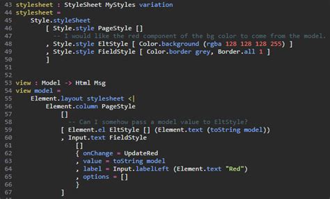 Css Elm Style Elements With Dynamic Style Stack Overflow