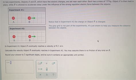 solved in two experiments objects a and b which have like