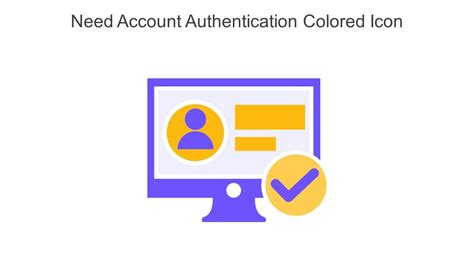need account authentication colored icon in powerpoint pptx png and