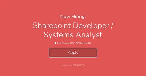 Sharepoint Developer Systems Analyst At Competitive Range Solutions Llc