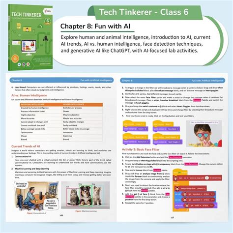 icse coding ai robotics and computer book class 6 tech tinkerer