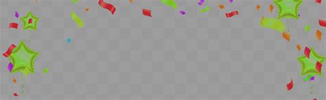 다채로운 생일 축하합니다 풍선 헤더 배경 색종이 및 선물 상자 생일 축하를위한 디자인 템플릿이있는 공지 사항 3차원 형태에 대한 스톡 벡터 아트 및 기타 이미지 Istock