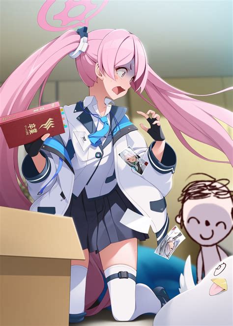 Sensei Doodle Sensei Iori Peroro And Koyuki Blue Archive Drawn By Mofu Namako Danbooru