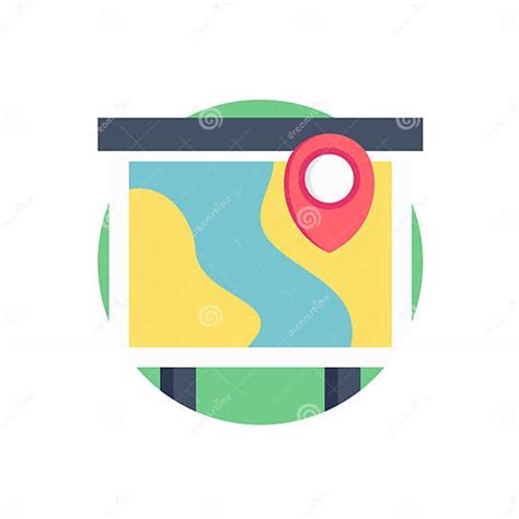 Navigation Maps Icon Vector Graphic Download Template Modern Stock Illustration Illustration