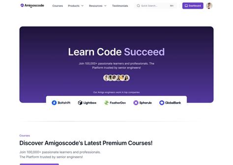 Hero Section Redesign For Amigoscode Website Imad Oualla
