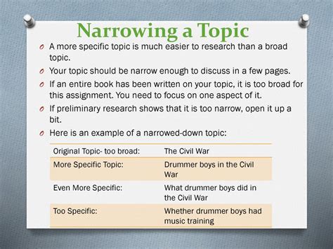 Finding And Narrowing A Topic Ppt Download