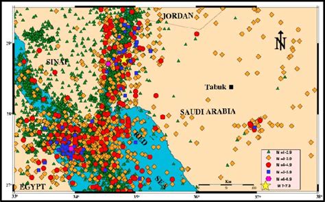 Spatial Distribution Of The Earthquakes Download Scientific Diagram