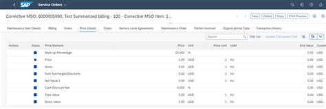 Summarized Billing Scenario Maintenance Service Sap Community