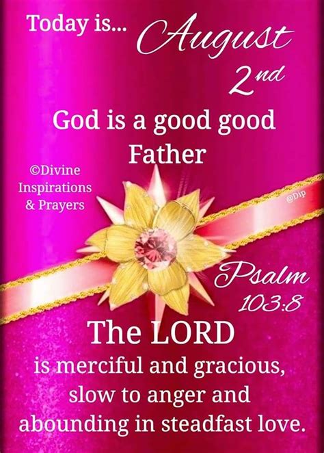 August 2nd Psalm 1038 Good Good Father December Scriptures