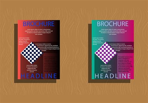 브로셔 전단지 디자인 레이아웃 템플릿 크기 벡터의 집합 Ai Eps Uidownload