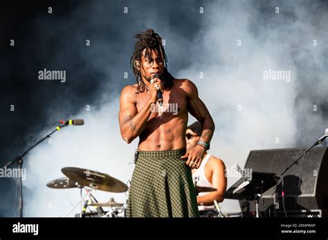 Nigerian Artist Obongjayar Real Name Steven Umoh Play The Mountain Stage At Green Man Festival