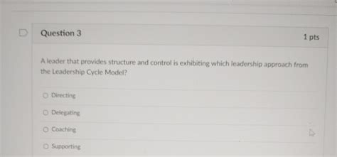 Solved Question 31 ﻿ptsa Leader That Provides Structure And