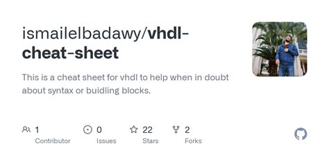 Github Ismailelbadawyvhdl Cheat Sheet This Is A Cheat Sheet For