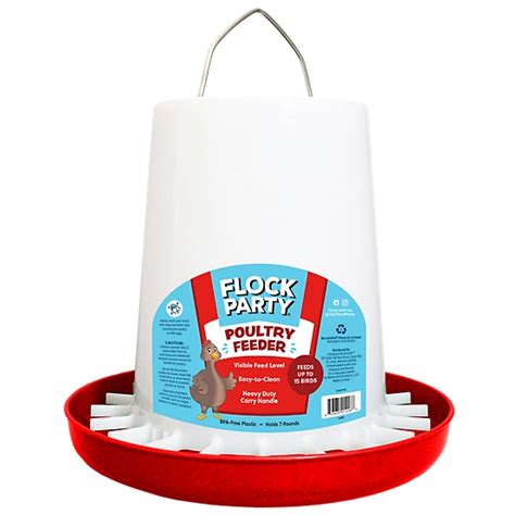 Flock Party 7 Lb 15 Bird Chicken Feeder At Tractor Supply Co