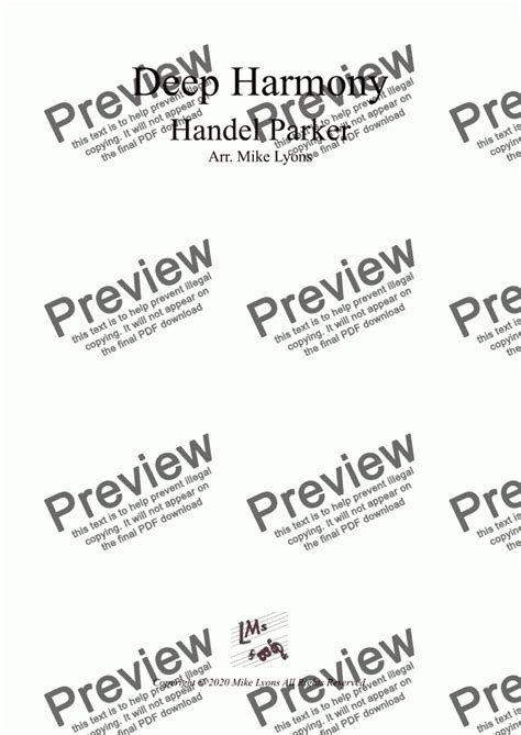 Brass Band Deep Harmony Download Sheet Music Pdf File