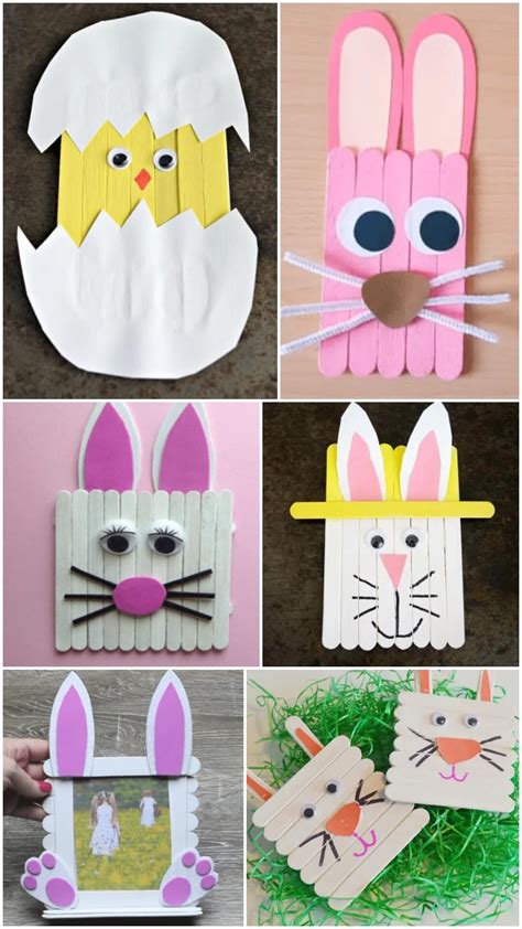 Popsicle Stick Easter Craft
