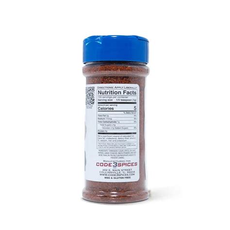 Code 3 Spices 5 0 Barbecue Rub Smoked Dishes Spices Seasoning Blend Code 3 Spices 5 0 Barbecue Rub Smoked Dishes Spices Seasoning Blend
