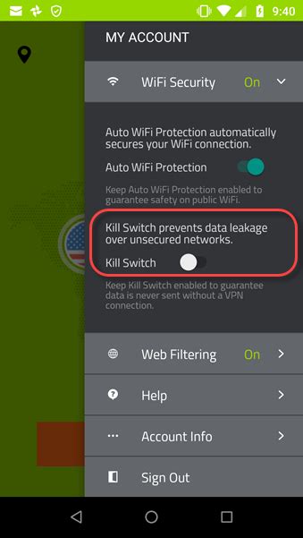 Enabling The Wifi Security Kill Switch On Android Devices