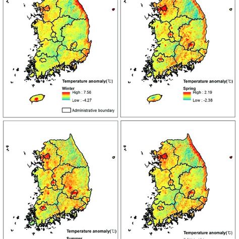 The Spatial Distribution Of Air Temperature Anomalies During Winter