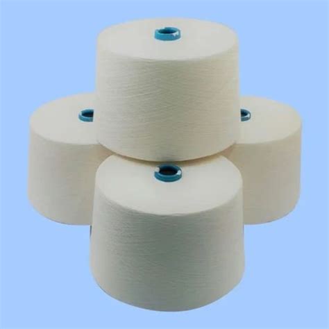 Dull Natural Spun Polyester Yarn For Knitting Count 20 At ₹ 350kg