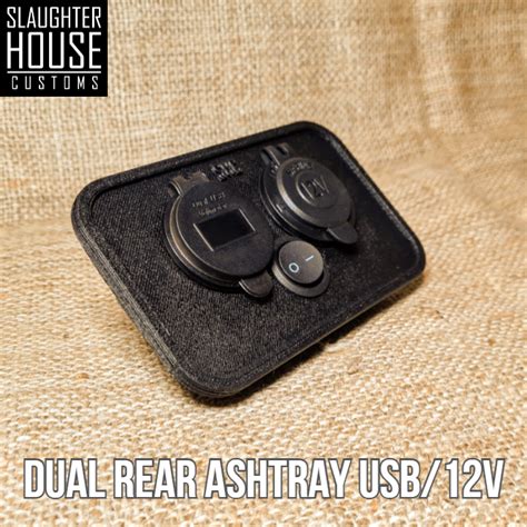 Shc Vw T25 T3 Vanagon Dual Rear Ashtray Usb 12v Unit Shc Current