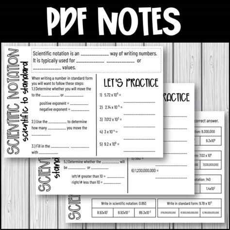Introduction To Scientific Notation Notes Digital And Pdf Notes 8th