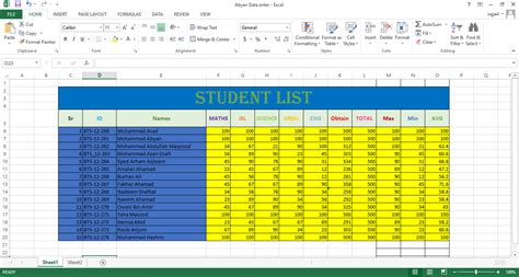 Ict Corner By Btsc Ms Excel Grade 5 Projects