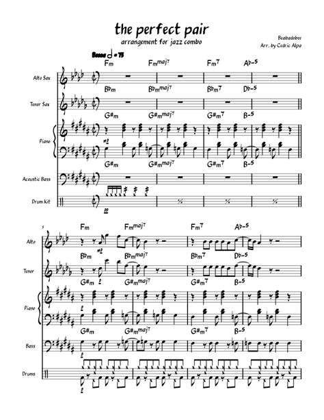 The Perfect Pair Beabadoobee Sheet Music With Chords For Piano