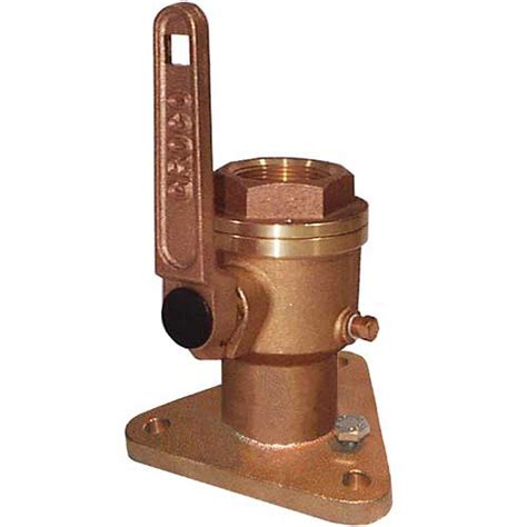 Groco Full Flow Flanged Bronze Seacock 34 Pipe Size West Marine