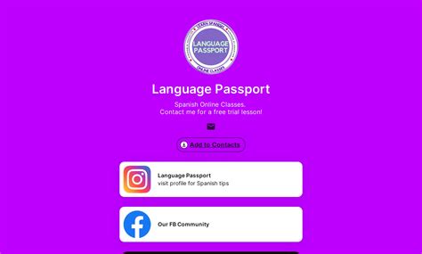 Language Passports Flowpage