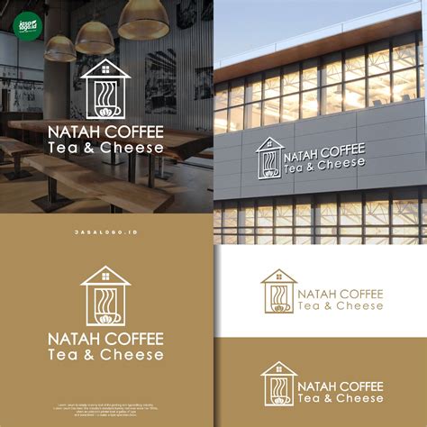 Logo Tea And Cheese Untuk Natah Coffee Jasalogo Id