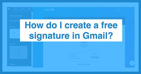 How To Create A Free Signature In Gmail Anyleads
