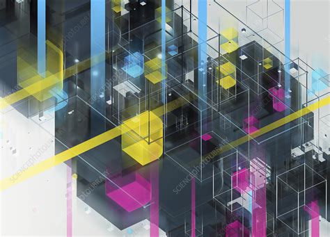 Abstract Geometric Structure Illustration Stock Image C Science Photo Library