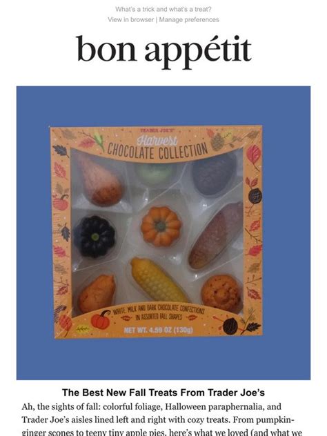 Bon Appétit The Best New Fall Treats From Trader Joes Milled