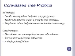 Multicastingand Multicast Routing Protocols PPTX Computer Networking Computing