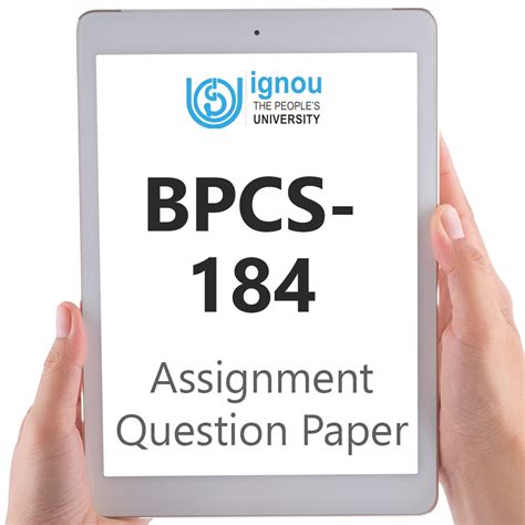 Bpcs 184 School Psychology Ignou Assignment Question Paper Download