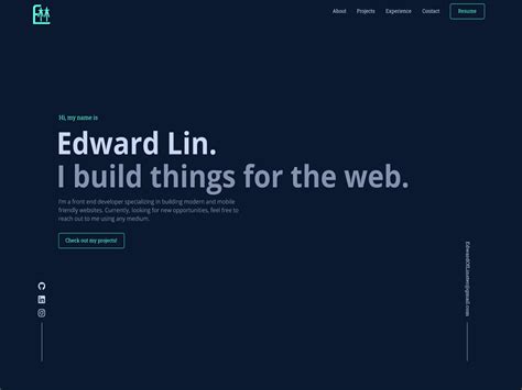 edward lin web developer