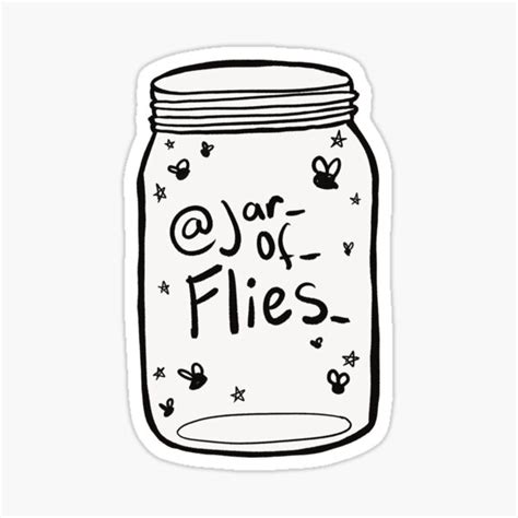 Jar Of Flies Art Sticker For Sale By Jar Of Flies Redbubble