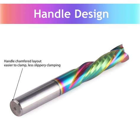 Hozly Woodwork Milling Cutter Dlc Coating Up And Down Cut 2 Flutes